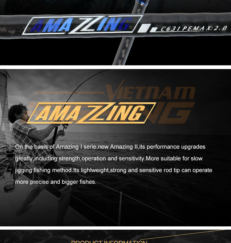 Cần Câu Slow Jigging Crony Amazing II - Vietnam Fishing