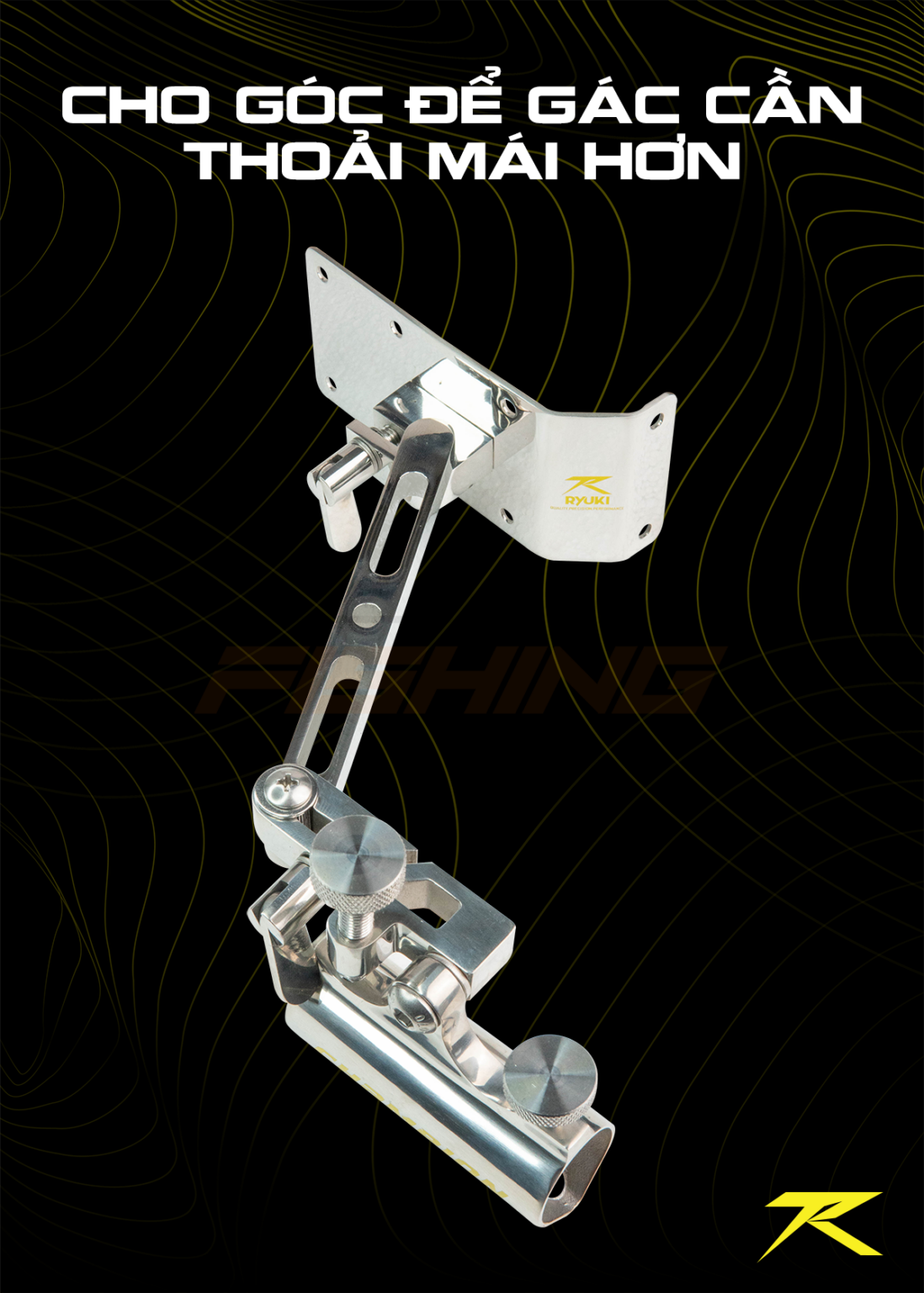 Pat Gác Cần Mở Rộng Thùng Câu RYUKI - Vietnam Fishing