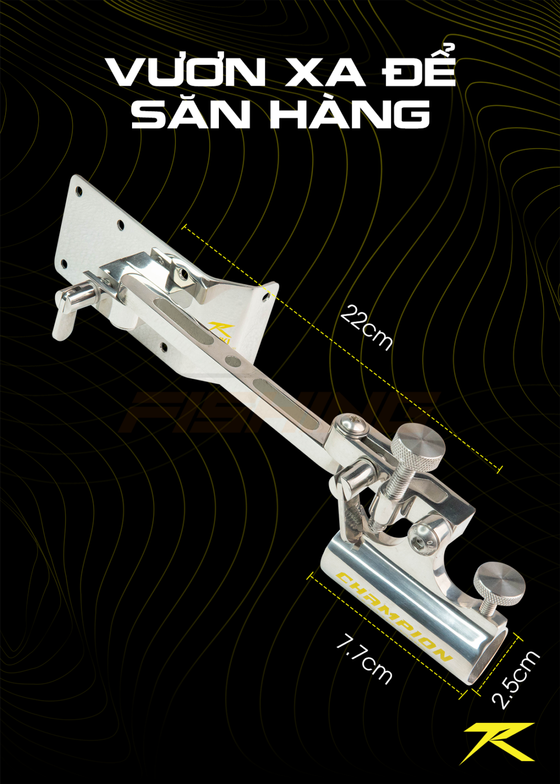 Pat Gác Cần Mở Rộng Thùng Câu RYUKI - Vietnam Fishing