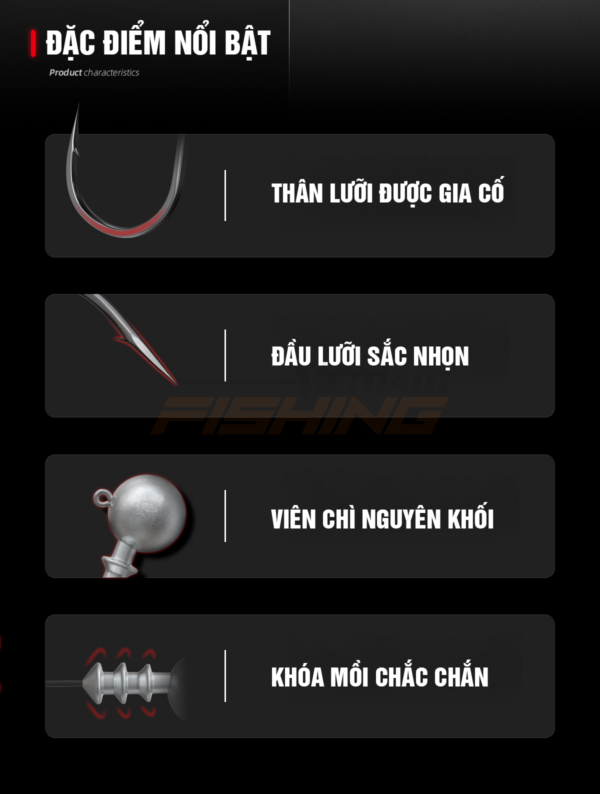 Lưỡi Câu Lure MSS Jig Head - Vietnam Fishing