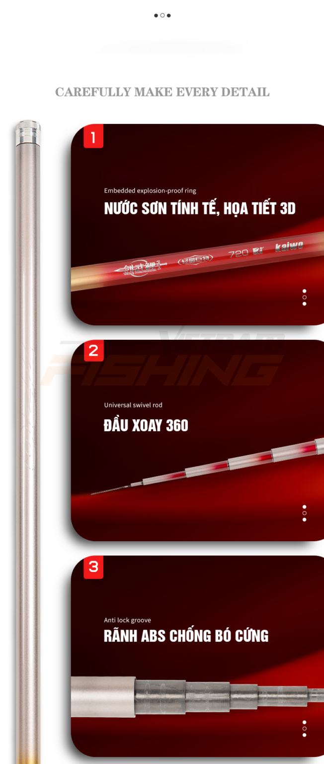 Cần Câu Kaiwo Kiếm Vũ Lý Ưu Nhàn TH2 - Vietnam Fishing