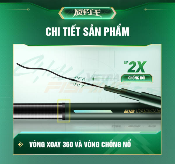 Cần Câu HANDING Đỉnh Điếu Vương 5H - Vietnam Fishing