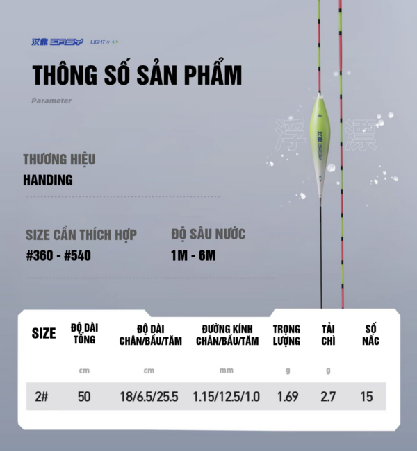 Cần Câu HANDING Easy Combo 3H - Vietnam Fishing